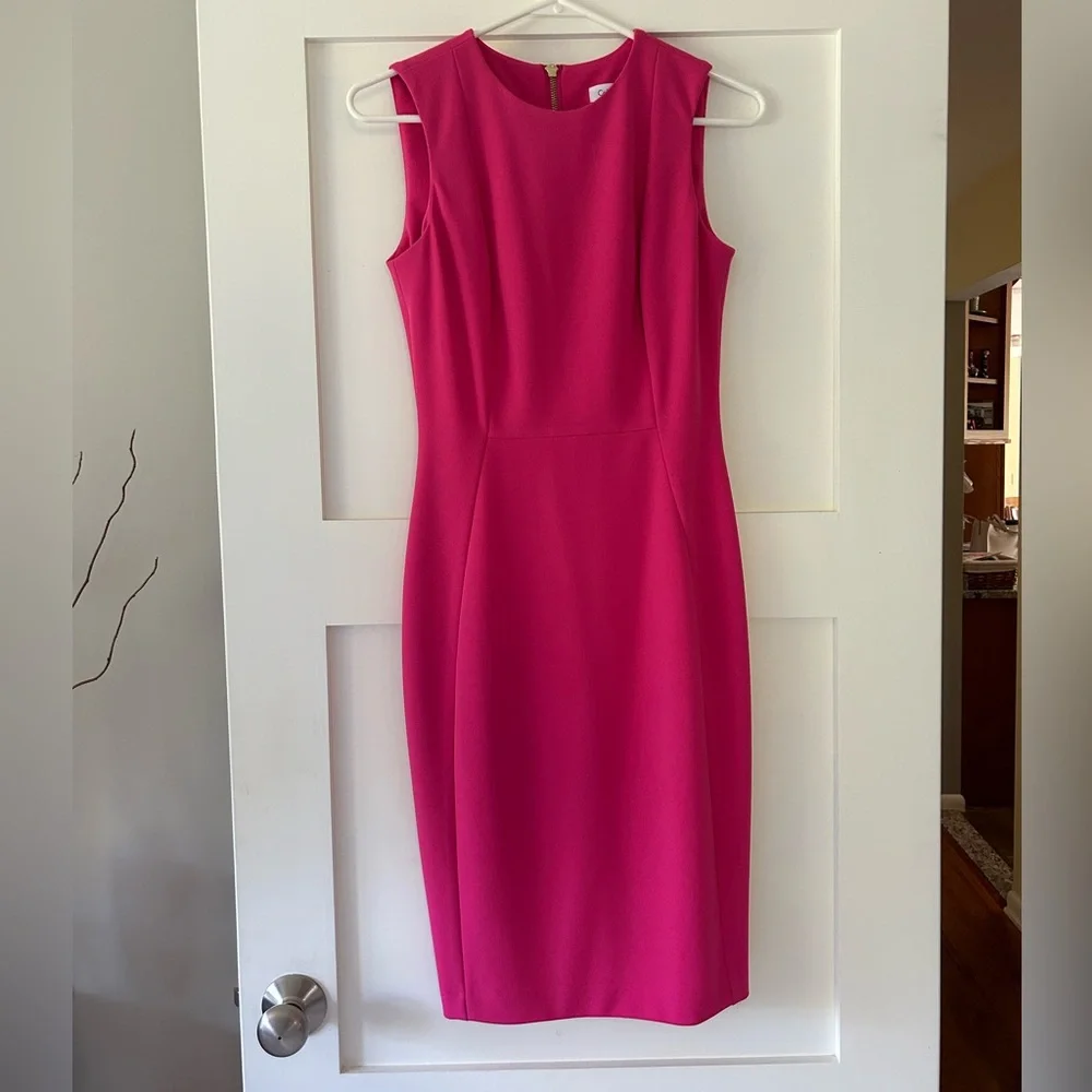 Calvin Klein | Dresses | Calvin Klein Fuchsia Dress | Poshmark